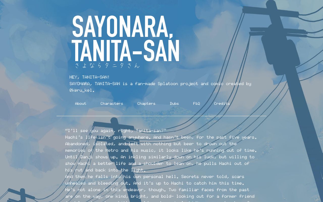 SAYONARA, TANITA-SAN | official page